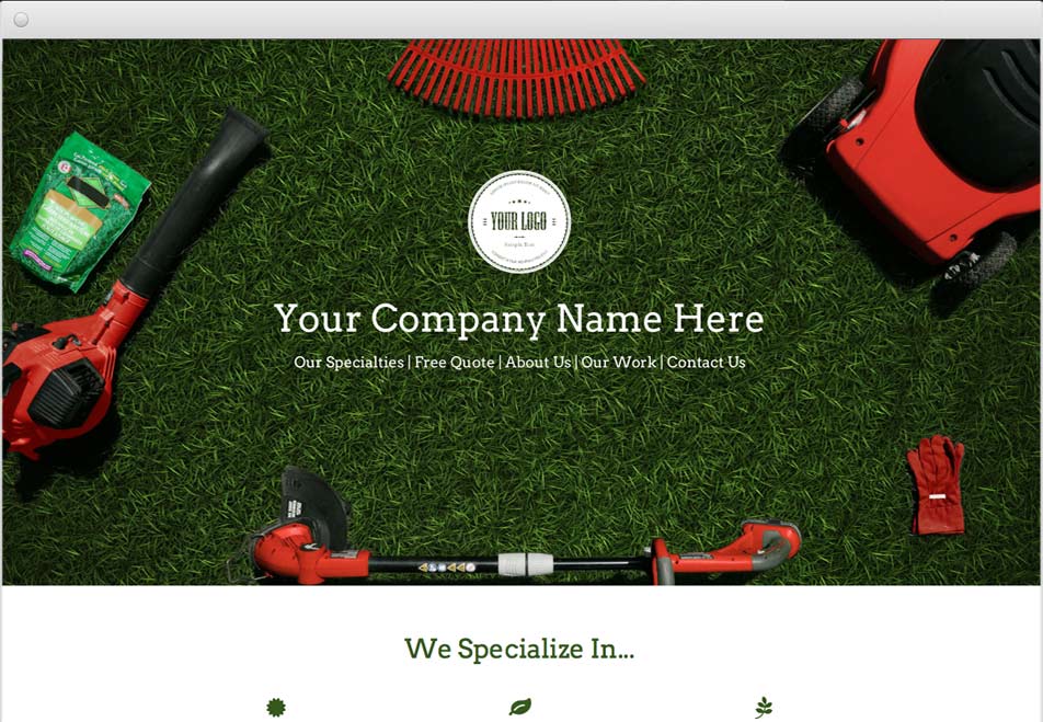 Lawn Care WordPress Theme - Mint Plugins