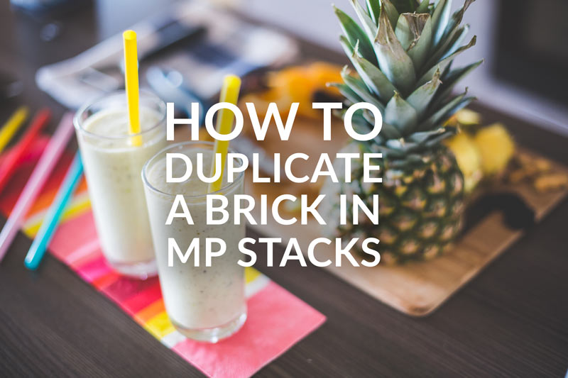 How To Duplicate, Export/Import/Backup, or Copy Bricks in MP Stacks - Mint Plugins